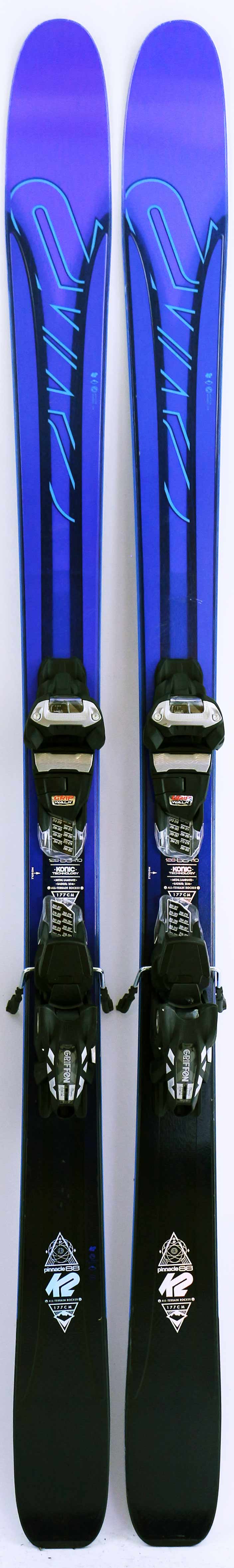 2017 K2 Pinnacle 88 177cm Used Demo Skis w Bindings - Powder7