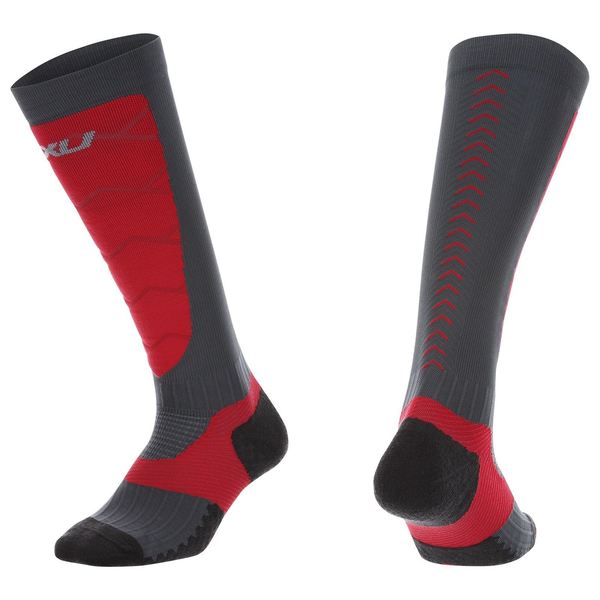 2XU Men's Elite Compression Alpine Socks Ski Socks - Powder7