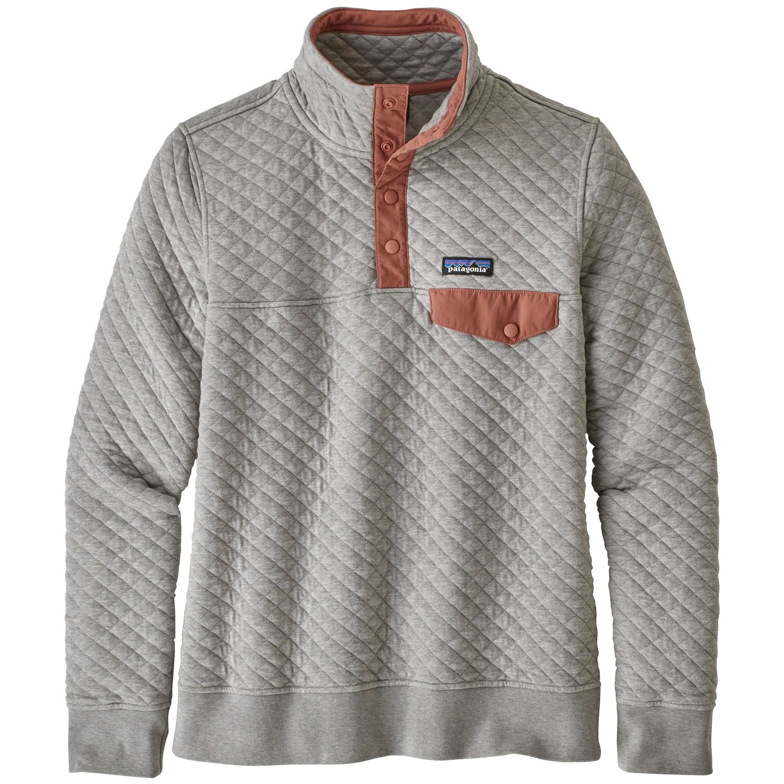 Patagonia Women's Cotton Quilt Snap T Pullover Sweater - Powder7