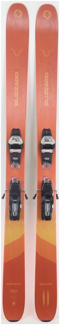 2022 Blizzard Rustler 11 188cm Used Demo Skis w Bindings - Powder7