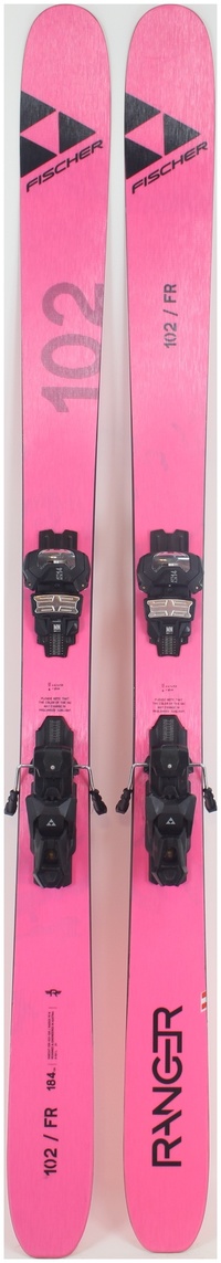 2022 Fischer Ranger 102 FR Pink 184cm Used Demo Skis w Bindings - Powder7