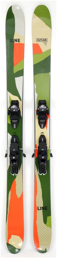 2023 Line Outline 186cm Used Demo Skis w Bindings - Powder7