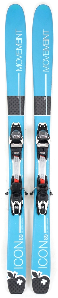 2019 Movement Icon 89 168cm Used Demo Skis w Bindings - Powder7