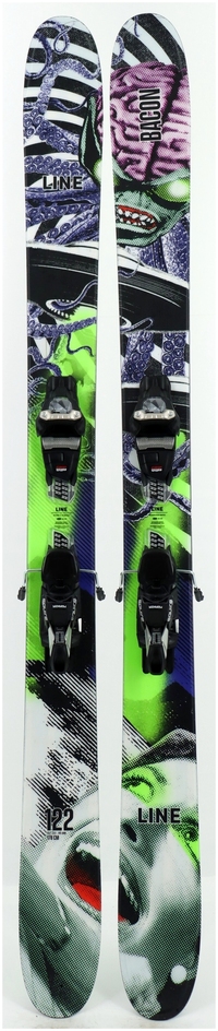 2025 Line Bacon 122 178cm Used Demo Skis w Bindings - Powder7