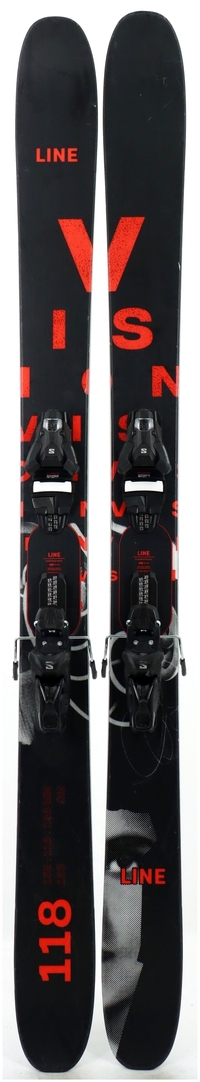 2024 Line Vision 118 183cm Used Demo Skis w Bindings - Powder7